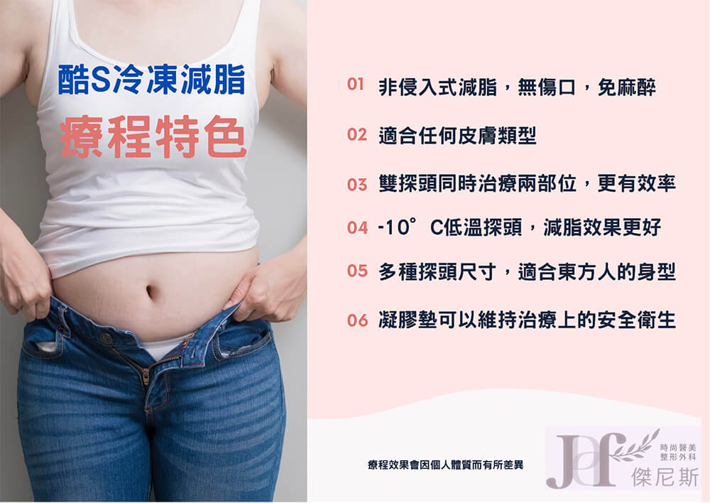 《減脂雙S瘦成一道閃電了》MICOOL-S 酷S冷凍減脂+善纖達Saxenda | 傑尼斯醫美